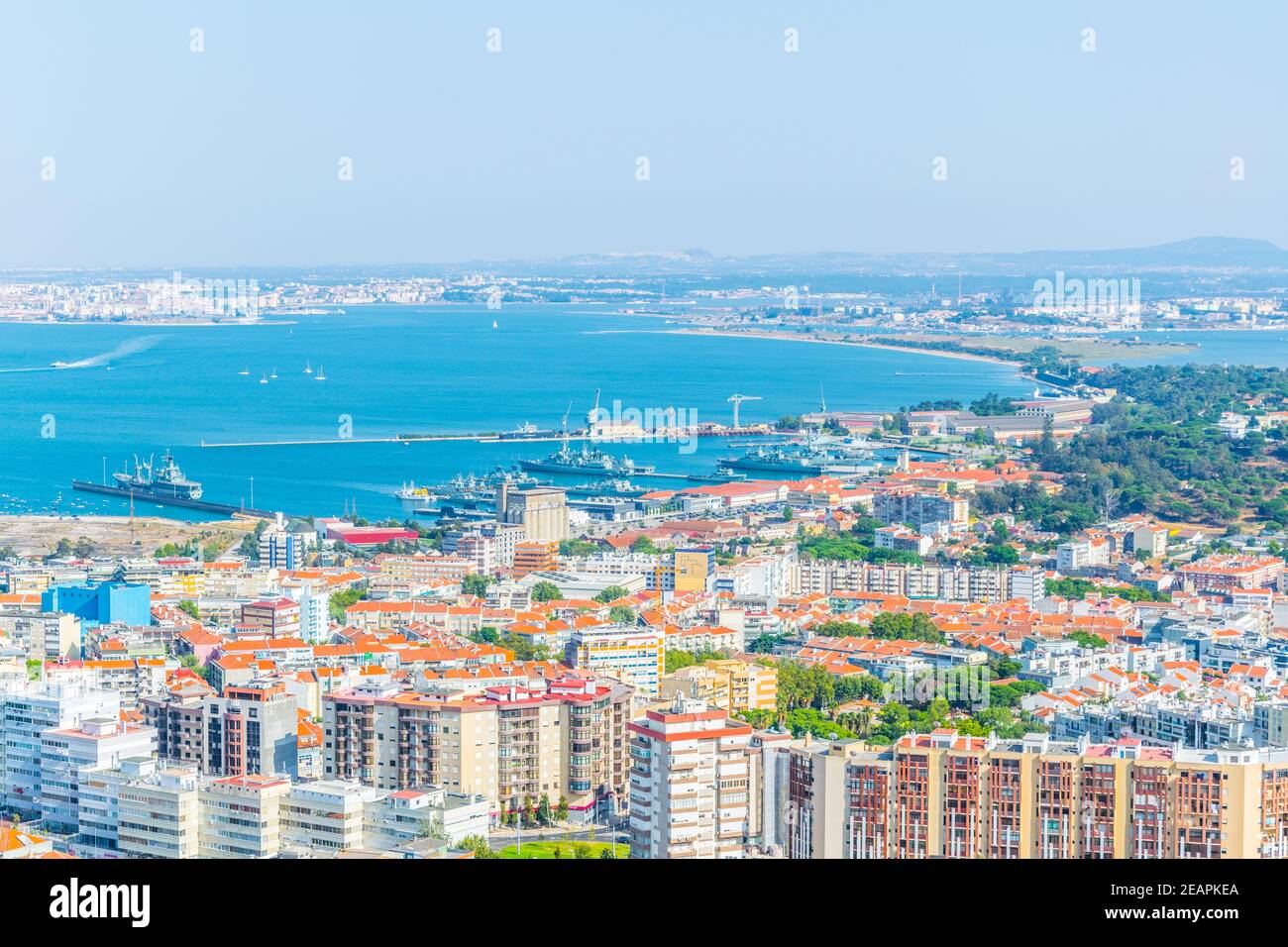 Aerial view of Cacilhas, Portugal Stock Photo - Alamy