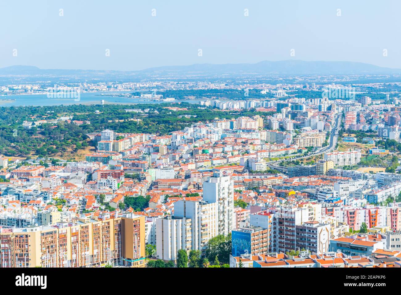 Aerial view of Cacilhas, Portugal Stock Photo - Alamy