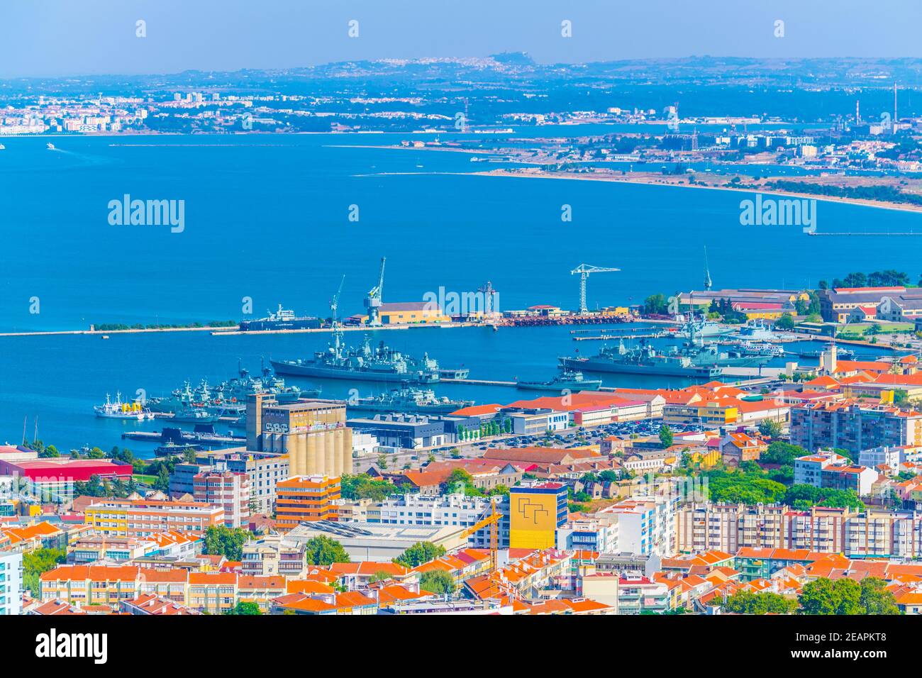 Aerial view of Cacilhas, Portugal Stock Photo - Alamy