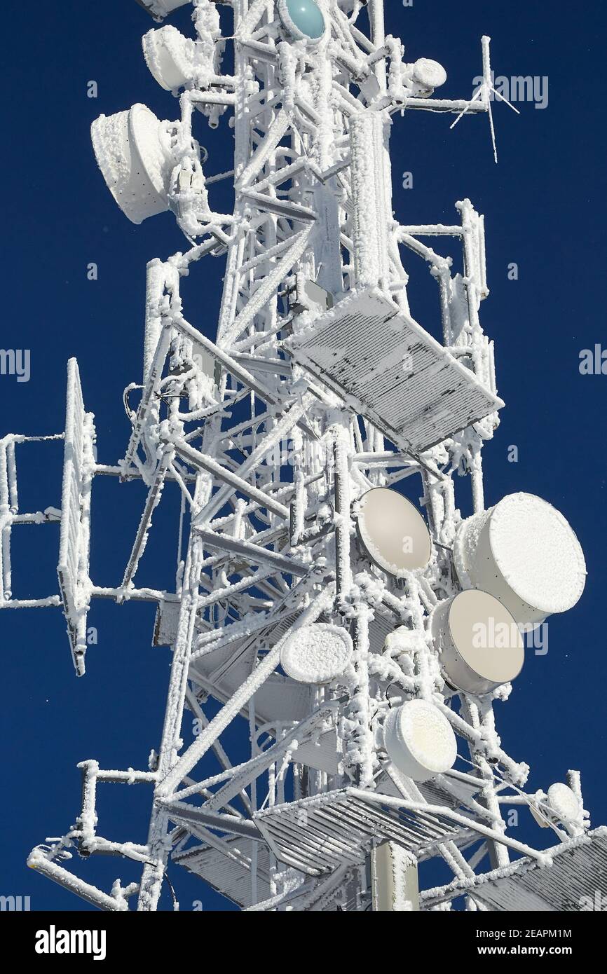 Frozen telecommunication tower hi-res stock photography and images - Alamy