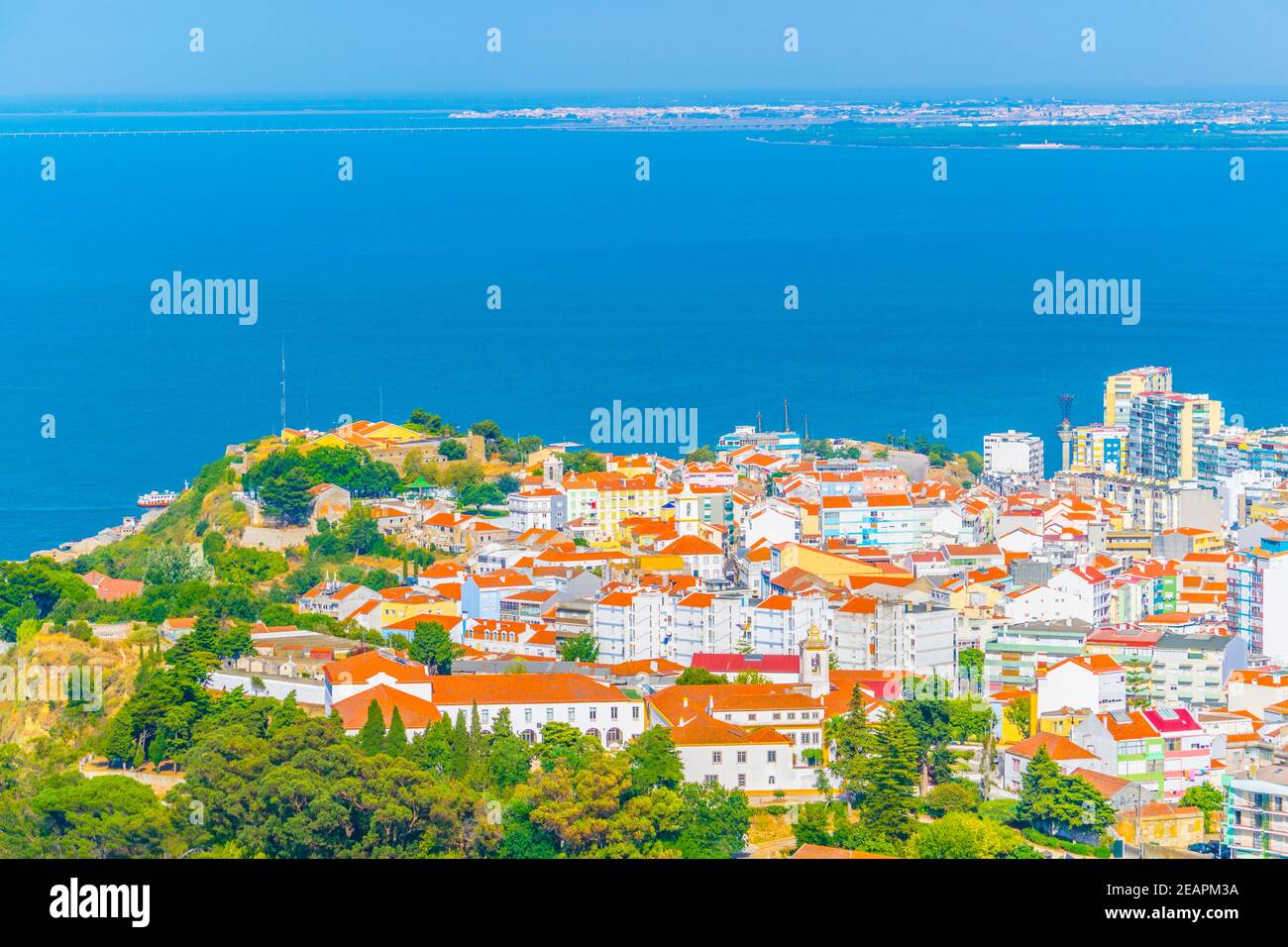 Aerial view of Cacilhas, Portugal Stock Photo - Alamy
