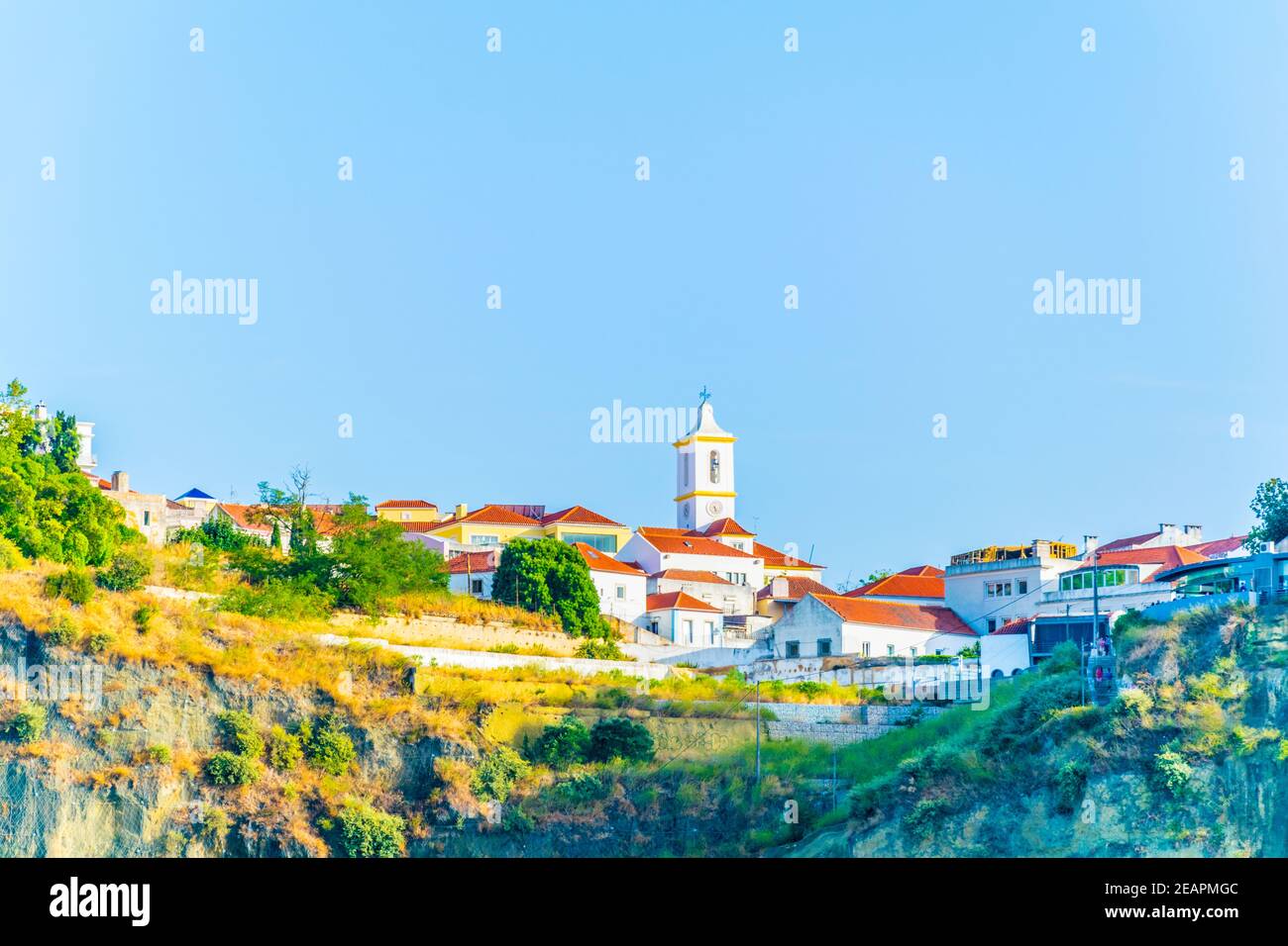 waterfront in Cacilhas in Lisbon, Portugal Stock Photo - Alamy