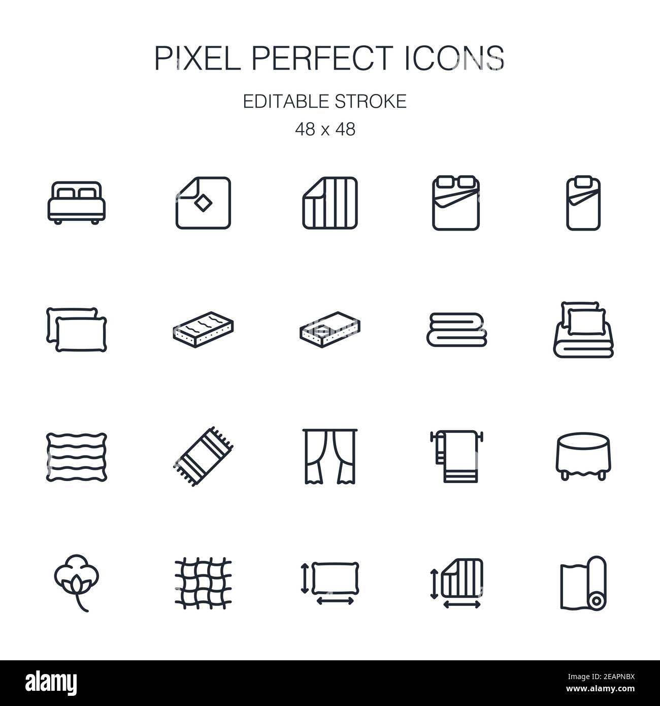 Cotton bed linens Stock Vector Images - Alamy