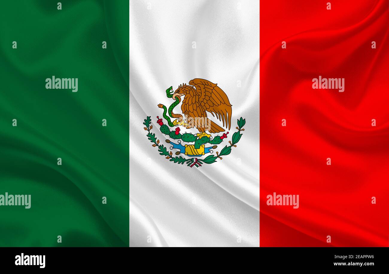 National flag of mexico waving hi-res stock photography and images - Alamy