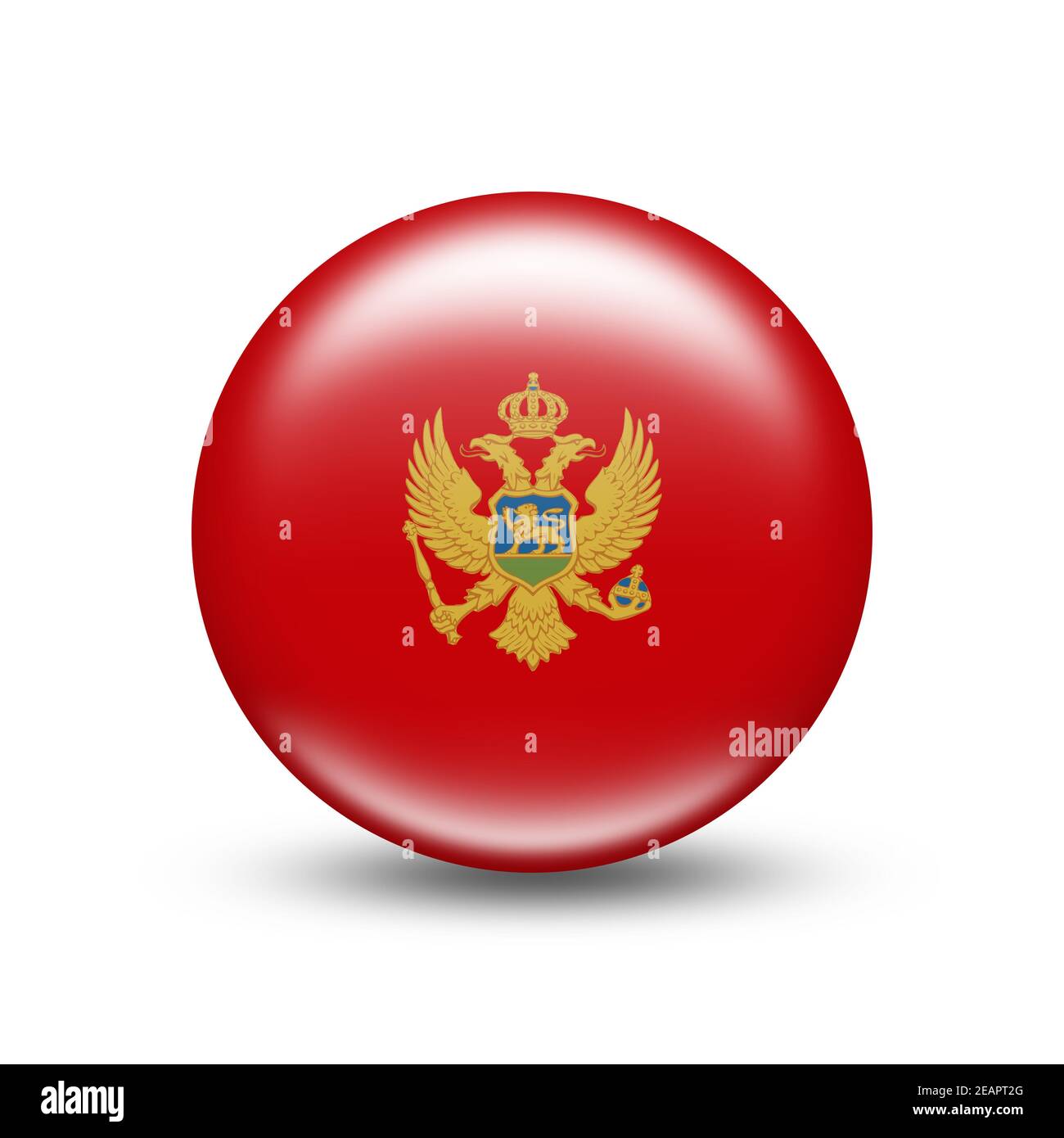 Montenegro national flag hi-res stock photography and images - Alamy