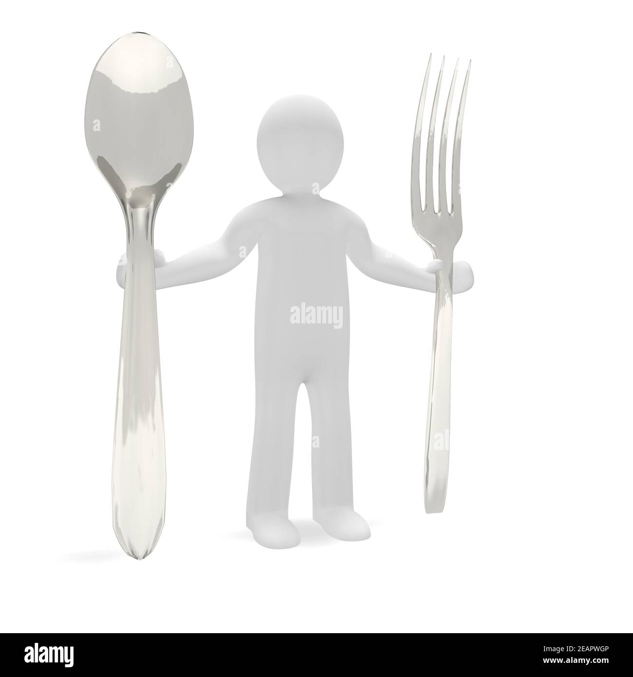 Spoon fork background Cut Out Stock Images & Pictures - Alamy
