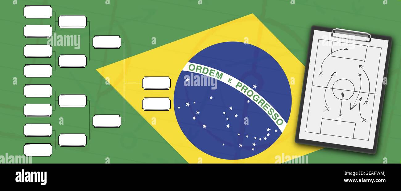 Sports tablet with soccer tactics on the game Stock Photo - Alamy