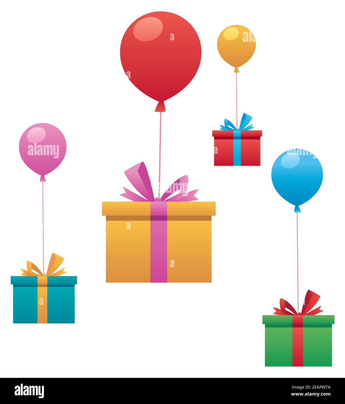 Bright fun holiday gift Stock Vector Images - Alamy