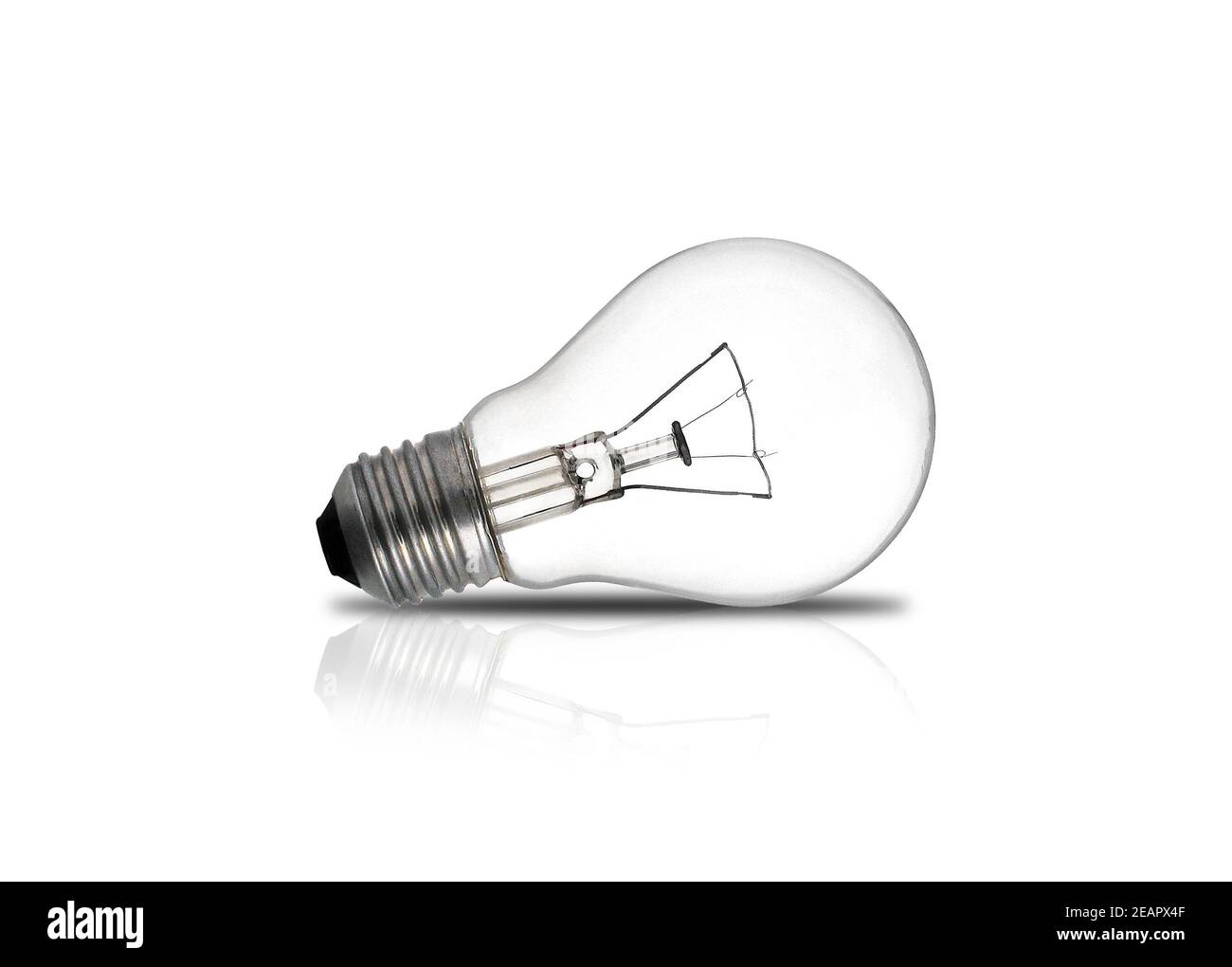 Classic glass bulb with filament with E27 base Stock Photo - Alamy