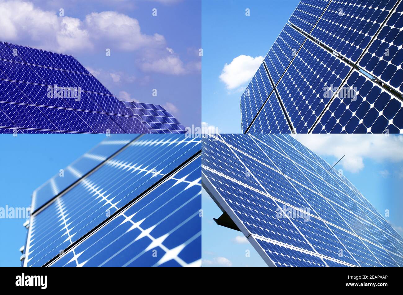 Solar panels clean electricity, the future of the planet Stock Photo ...