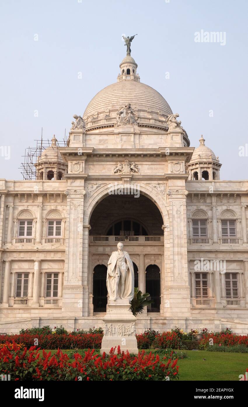 Victoria Memorial building in Kolkata, West Bengal, India Stock Photo ...