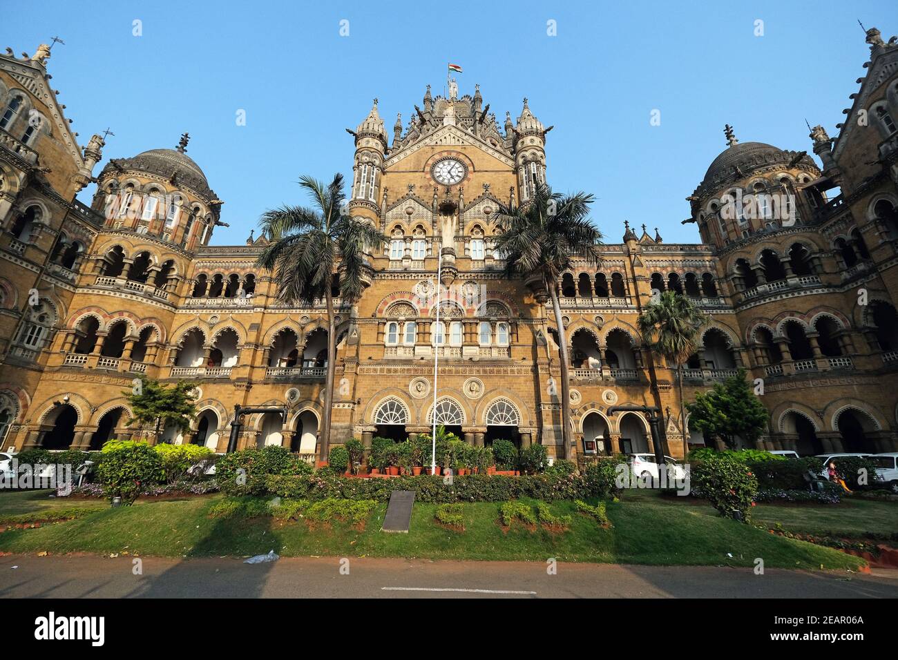 Victoria Station (Chatrapati Shivaji terminal) in Mumbai, India Stock ...
