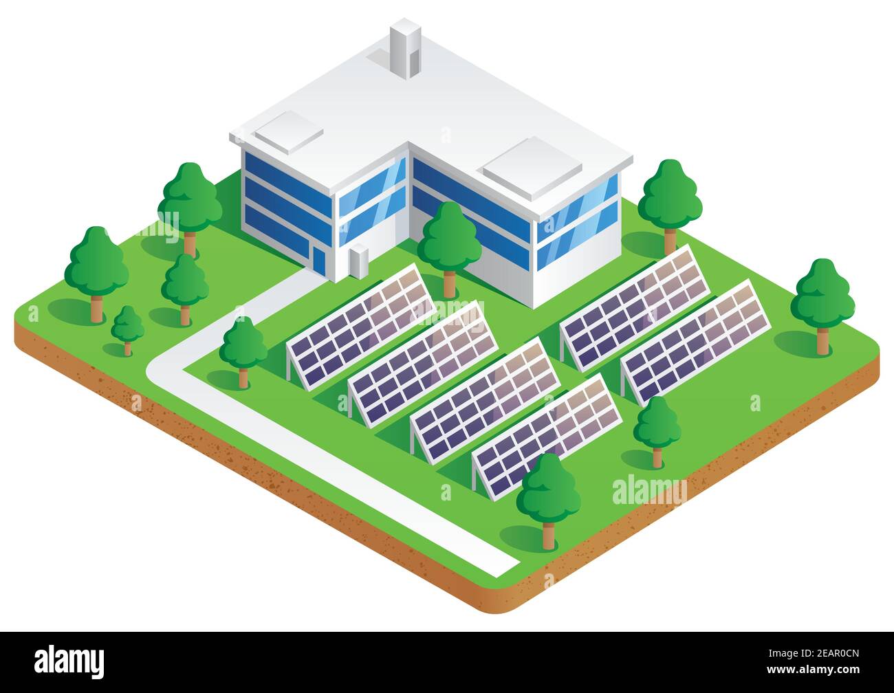 Power plant solar energy Stock Vector Images - Alamy