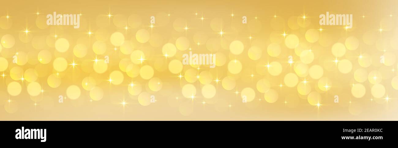 Multicolored blurry bokeh on a yellow background Stock Photo - Alamy