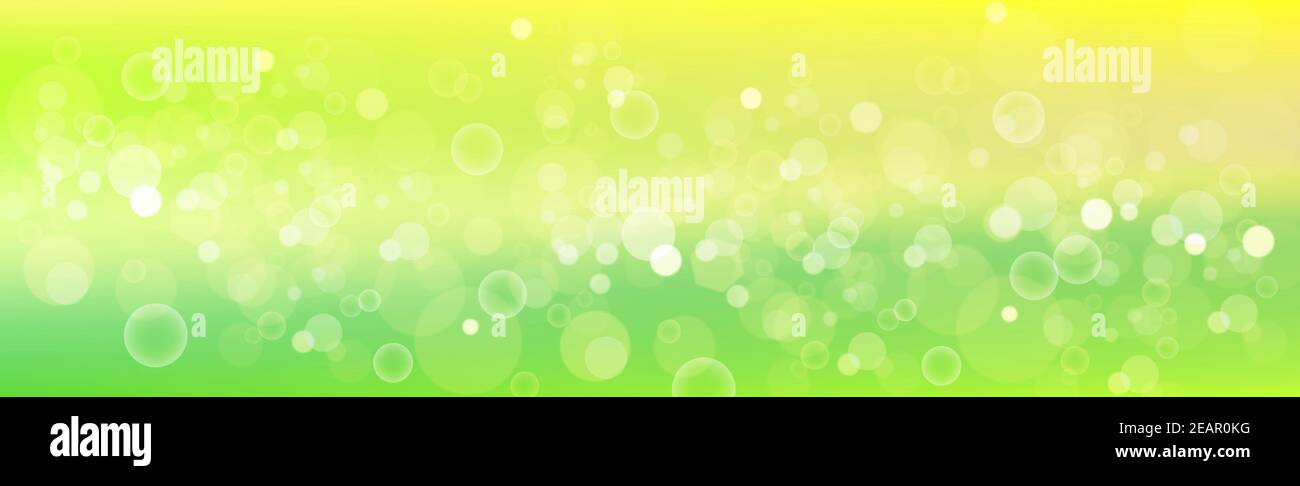 Multicolored blurry bokeh on a yellow background Stock Photo - Alamy