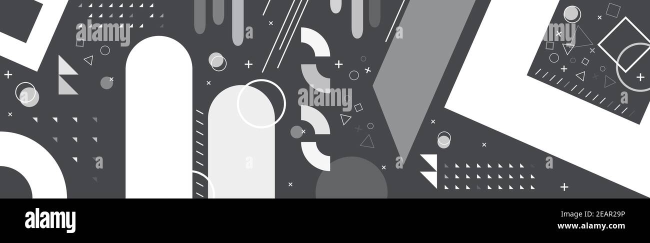 Abstract background with different geometric shapes Stock Photo - Alamy