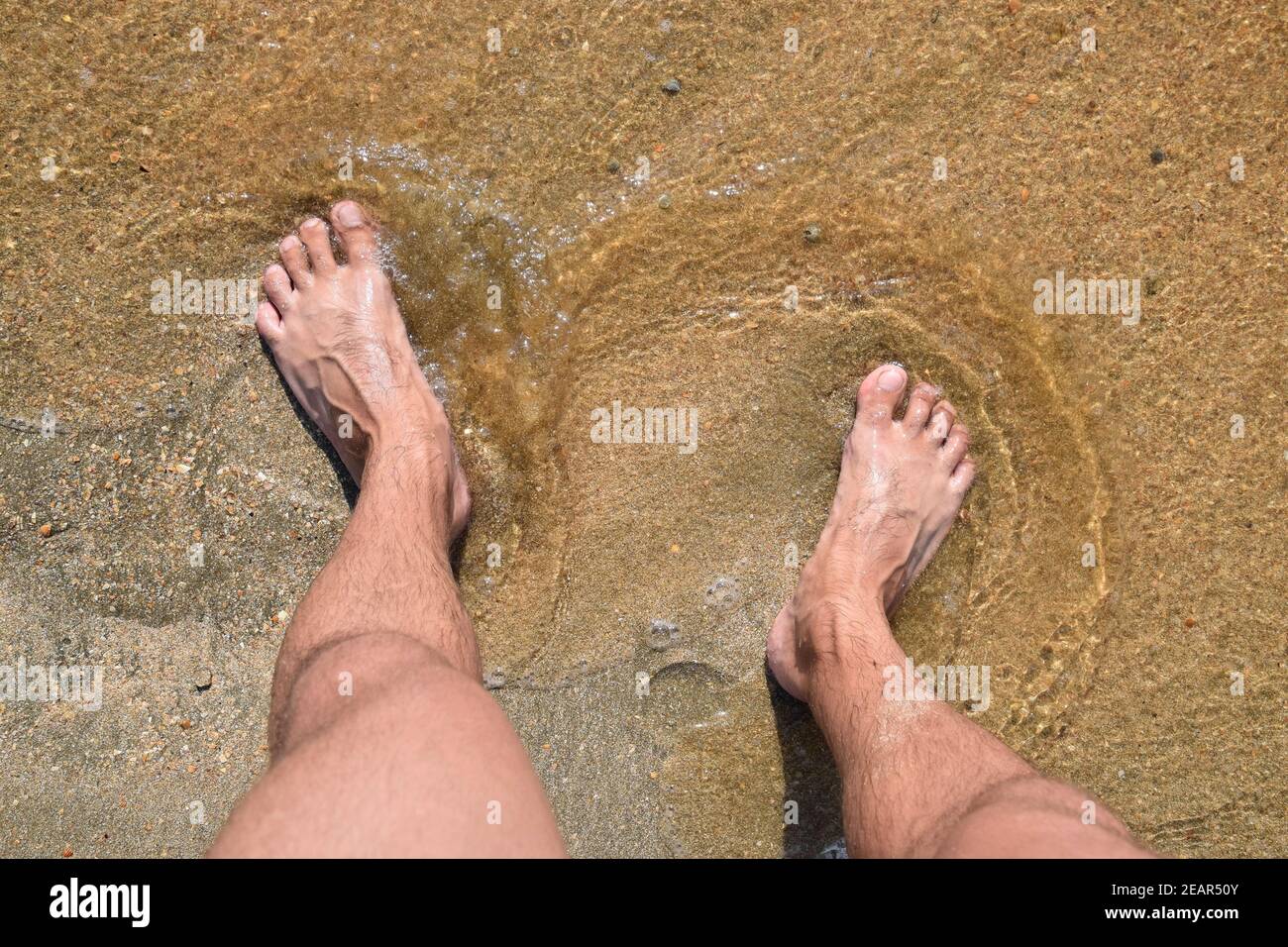 Hairy legs young men hi-res stock photography and images - Alamy