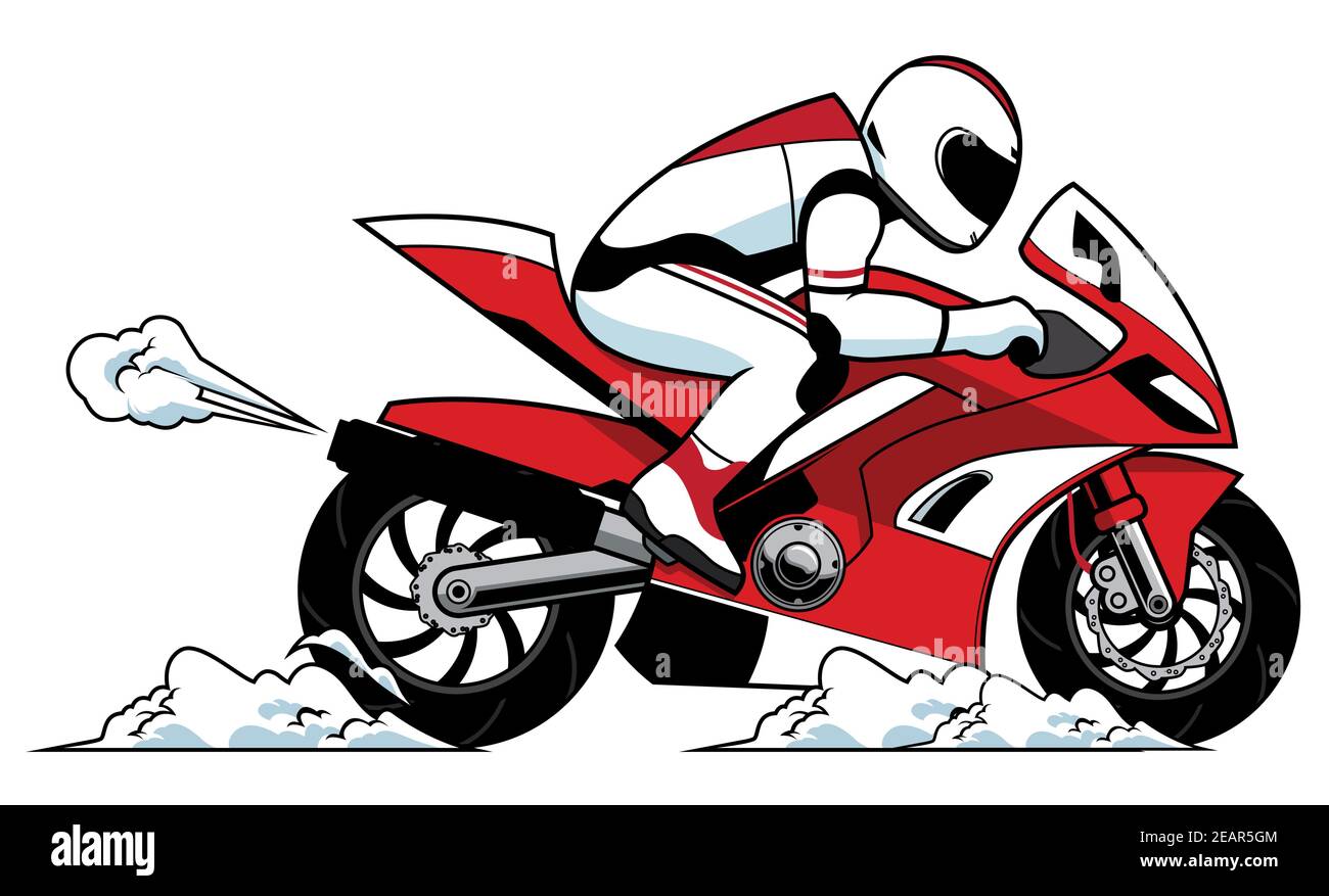 Motorbike racer Stock Vector Images - Alamy