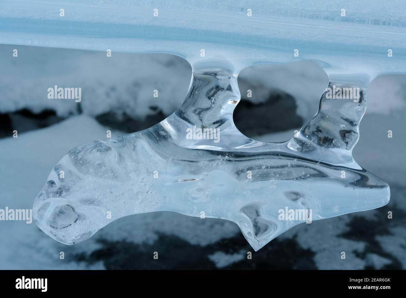 Woman and frozen ice block hi-res stock photography and images - Alamy
