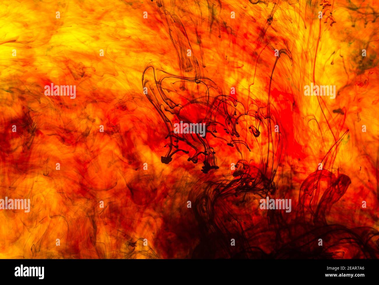 Acrylic colors and ink in water. Abstract background Stock Photo - Alamy