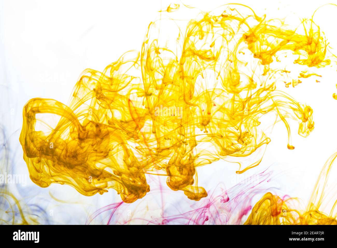 Acrylic colors and ink in water. Abstract background Stock Photo - Alamy
