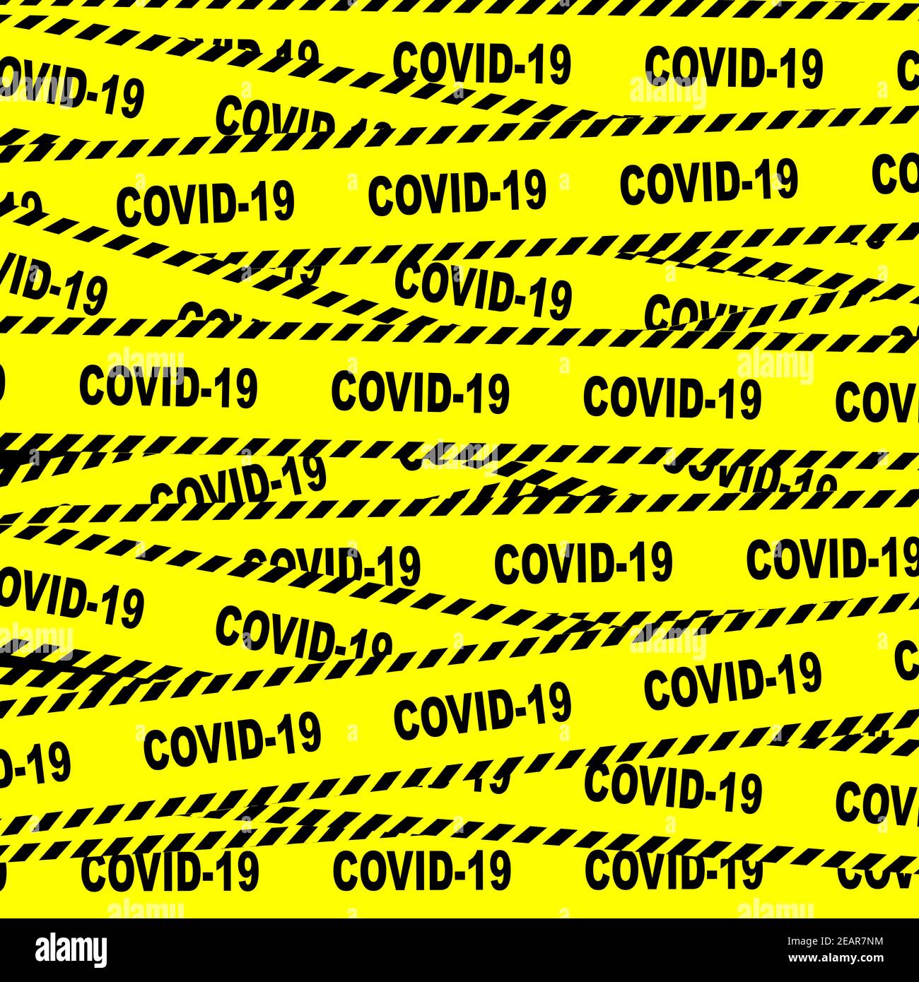 Covid-19 Lockdown Tape Stock Photo - Alamy