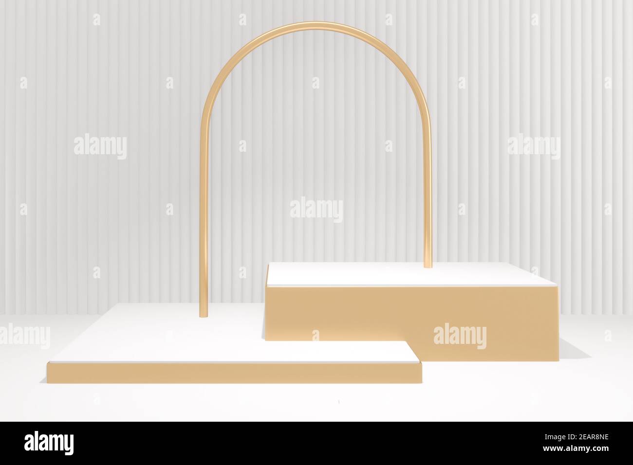 White podium minimal design product scene. 3d rendering Stock Photo - Alamy