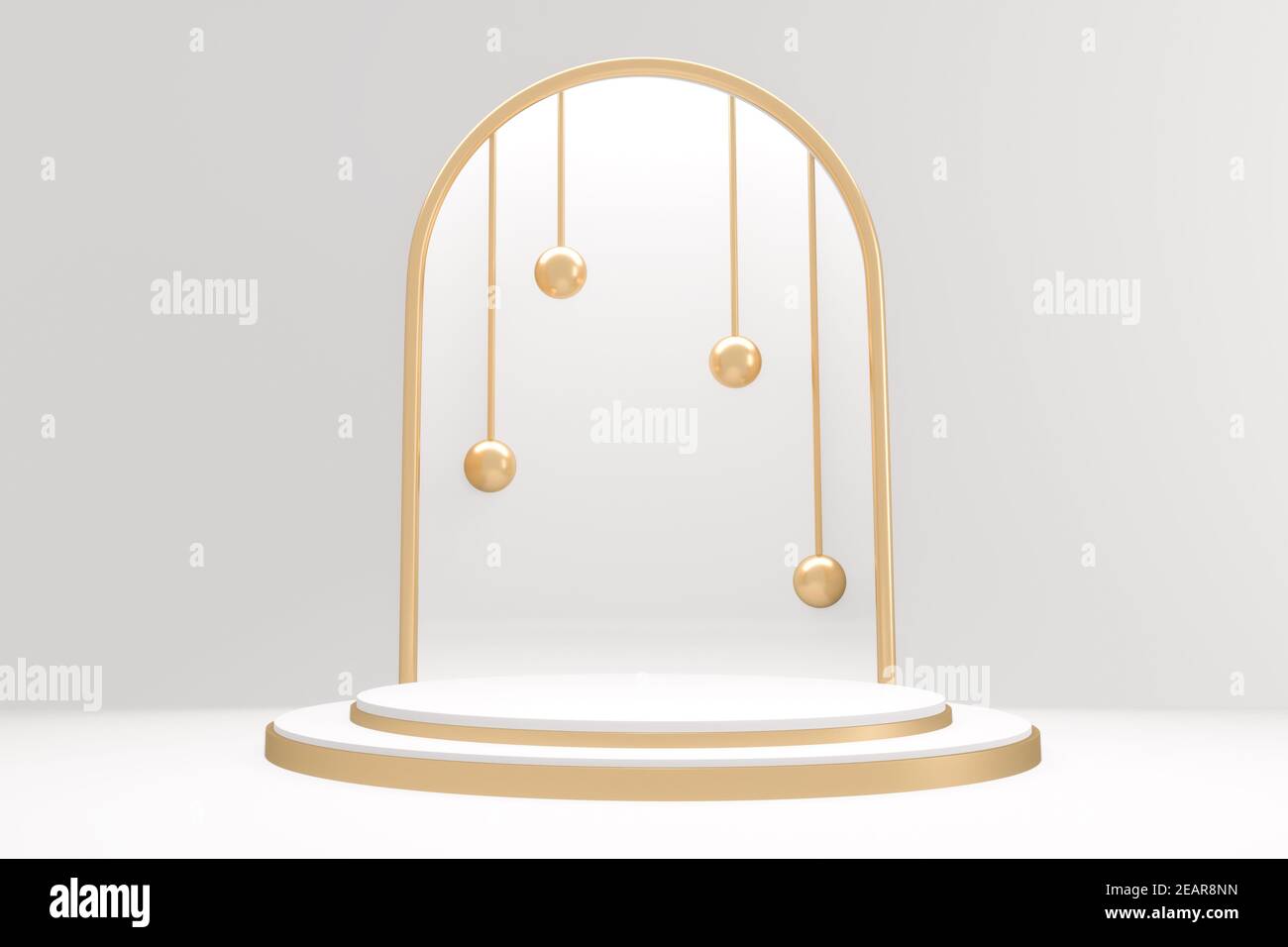 White podium minimal design product scene. 3d rendering Stock Photo - Alamy