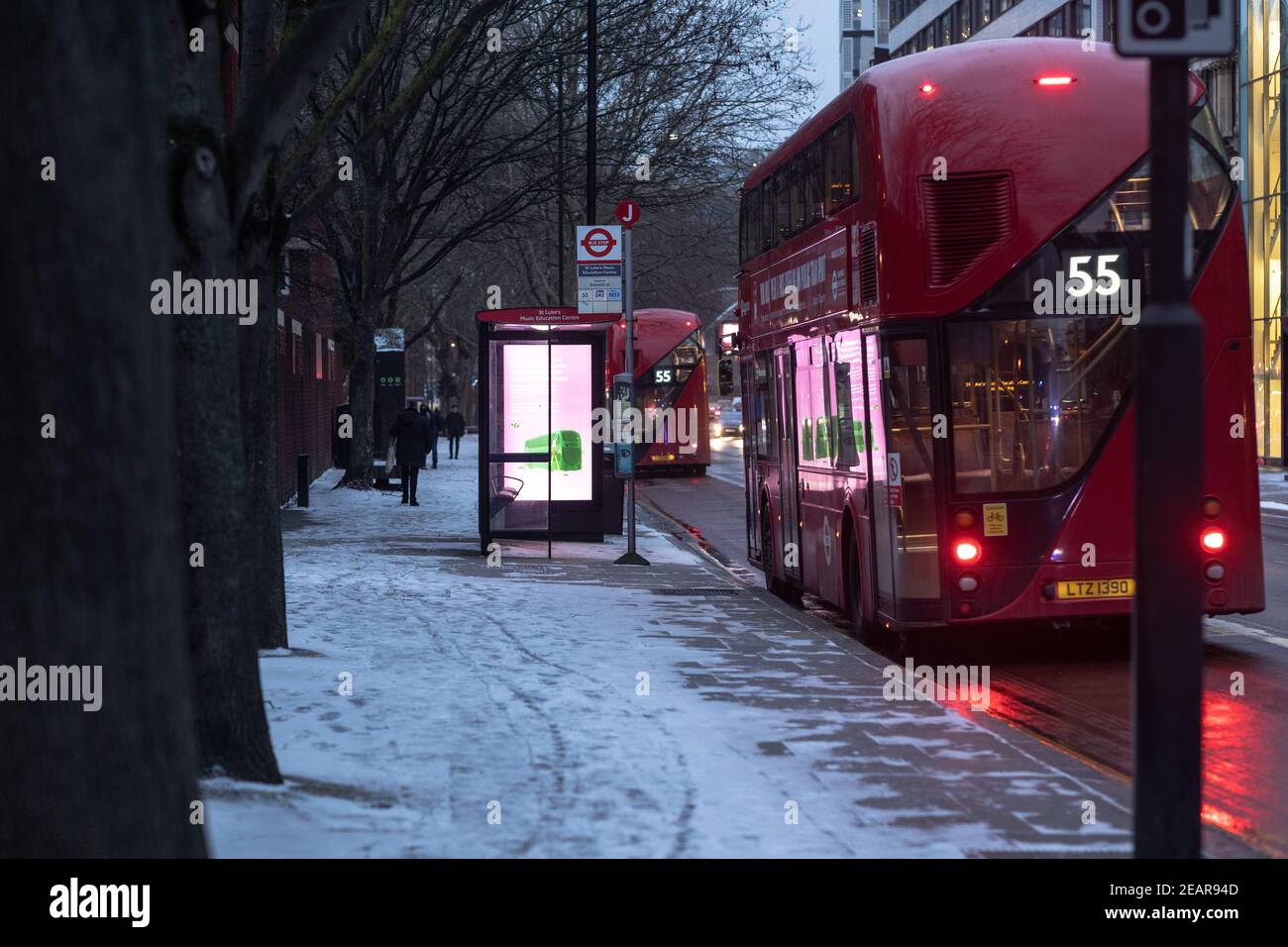 London in the Cold Stock Photo - Alamy