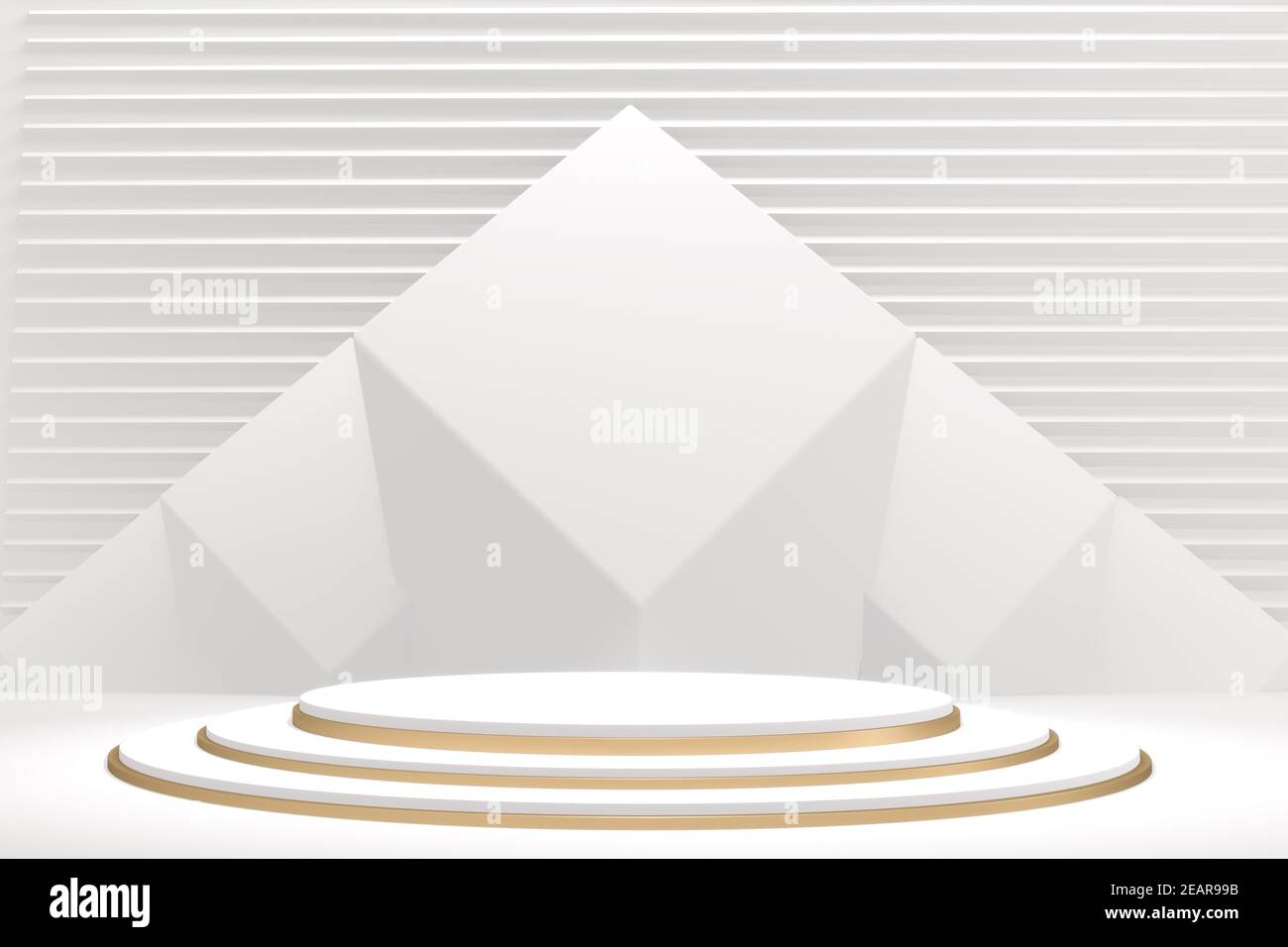 White podium minimal design product scene. 3d rendering Stock Photo - Alamy