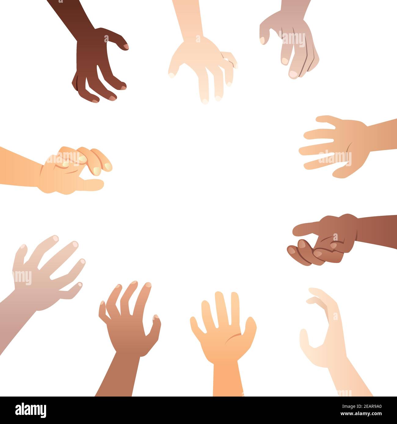 Hand reaching for product Stock Vector Images - Alamy