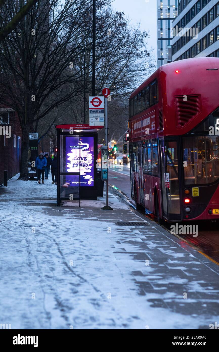 London in the Cold Stock Photo - Alamy