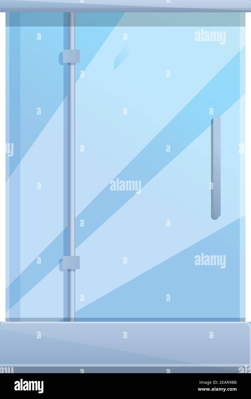Cubicle shower stall icon. Cartoon of cubicle shower stall vector icon ...