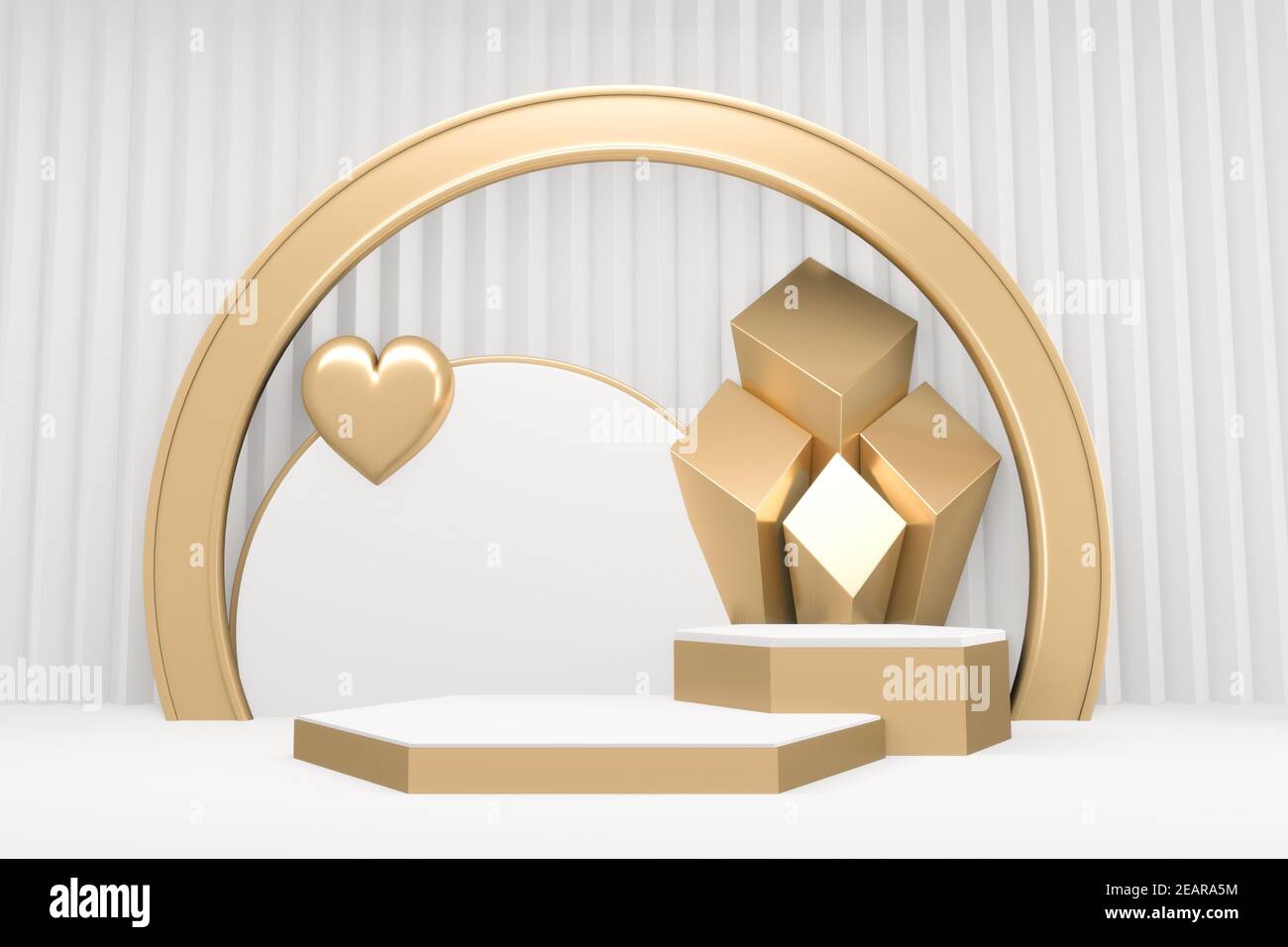 White podium minimal design product scene. 3d rendering Stock Photo - Alamy