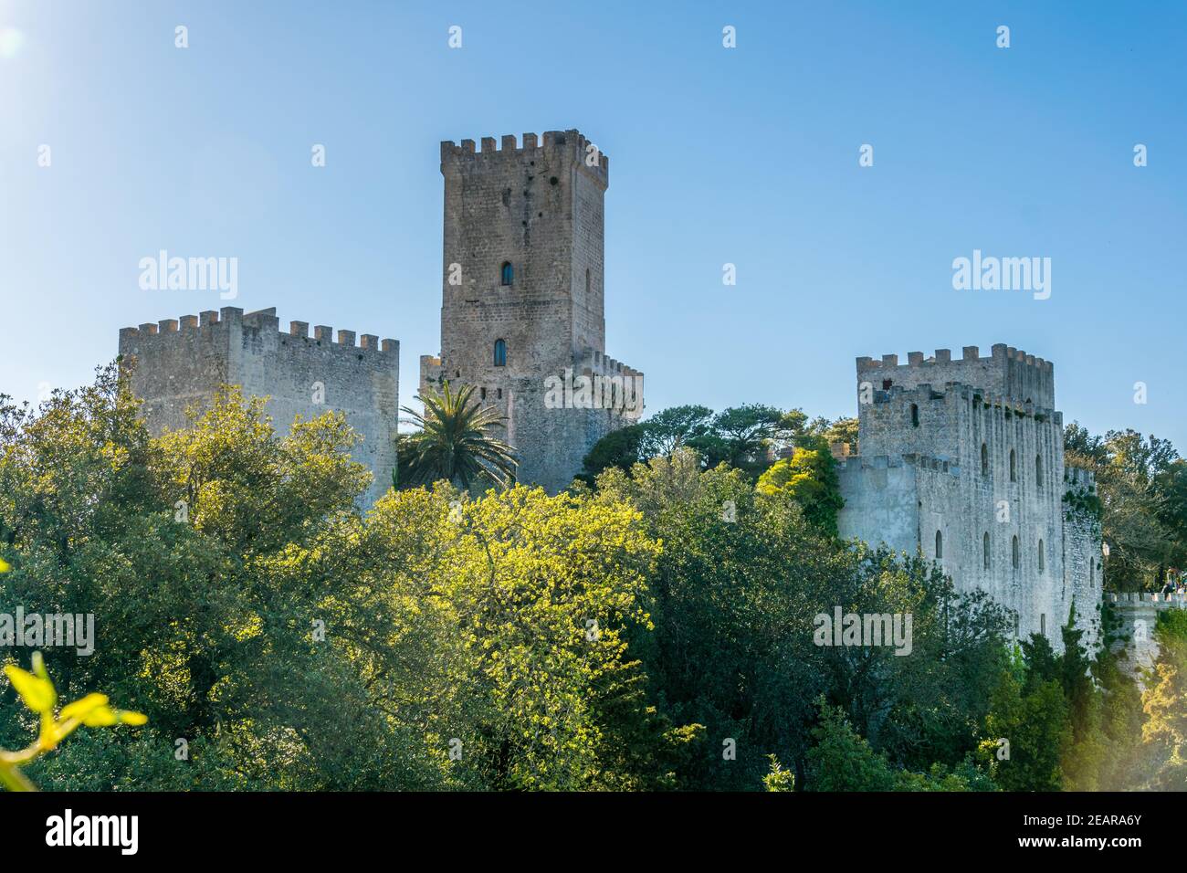 Castello di Venere in Erice, Sicily, Italy Stock Photo - Alamy
