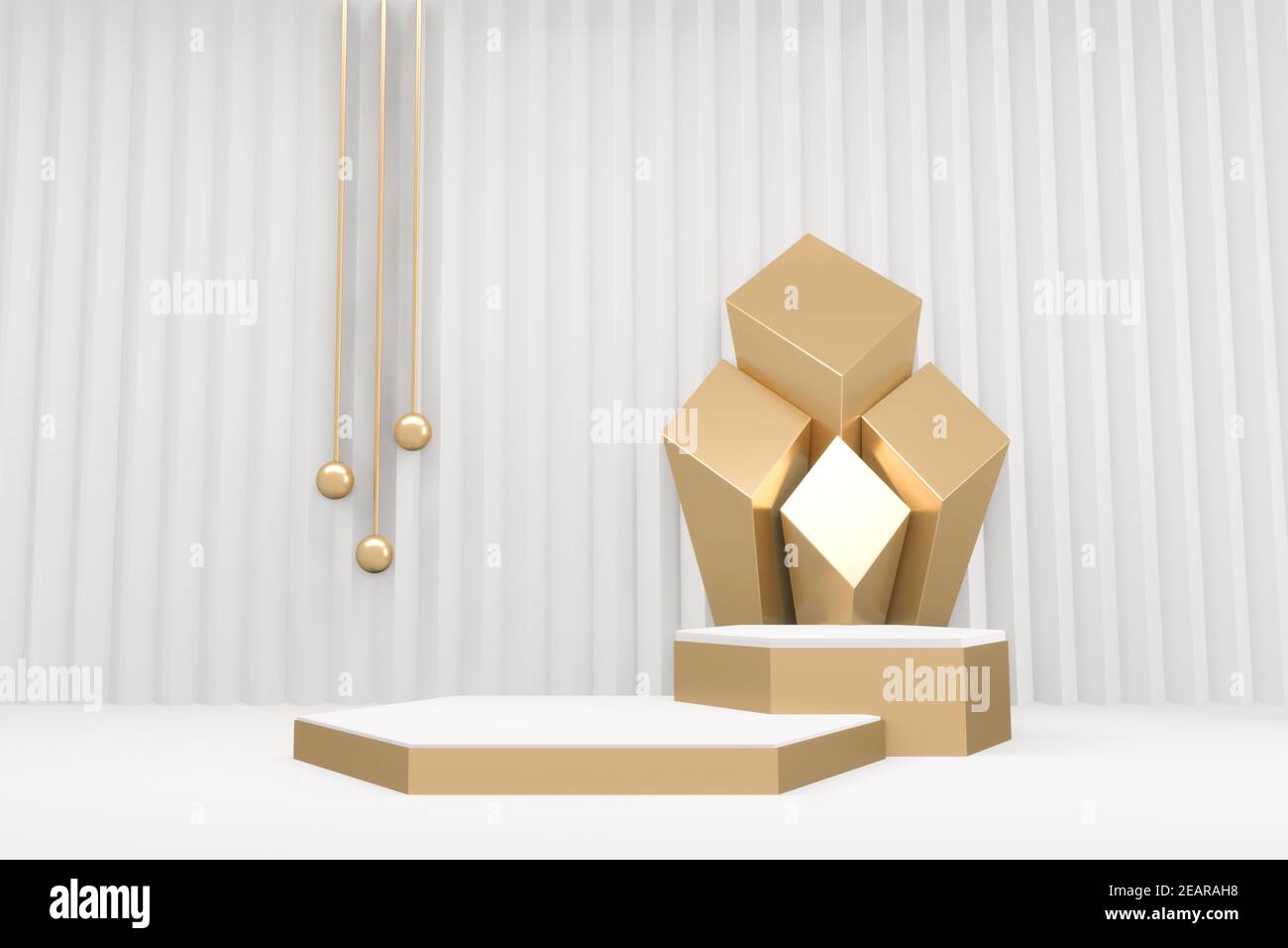 The White podium minimal design product scene. 3d rendering Stock Photo ...