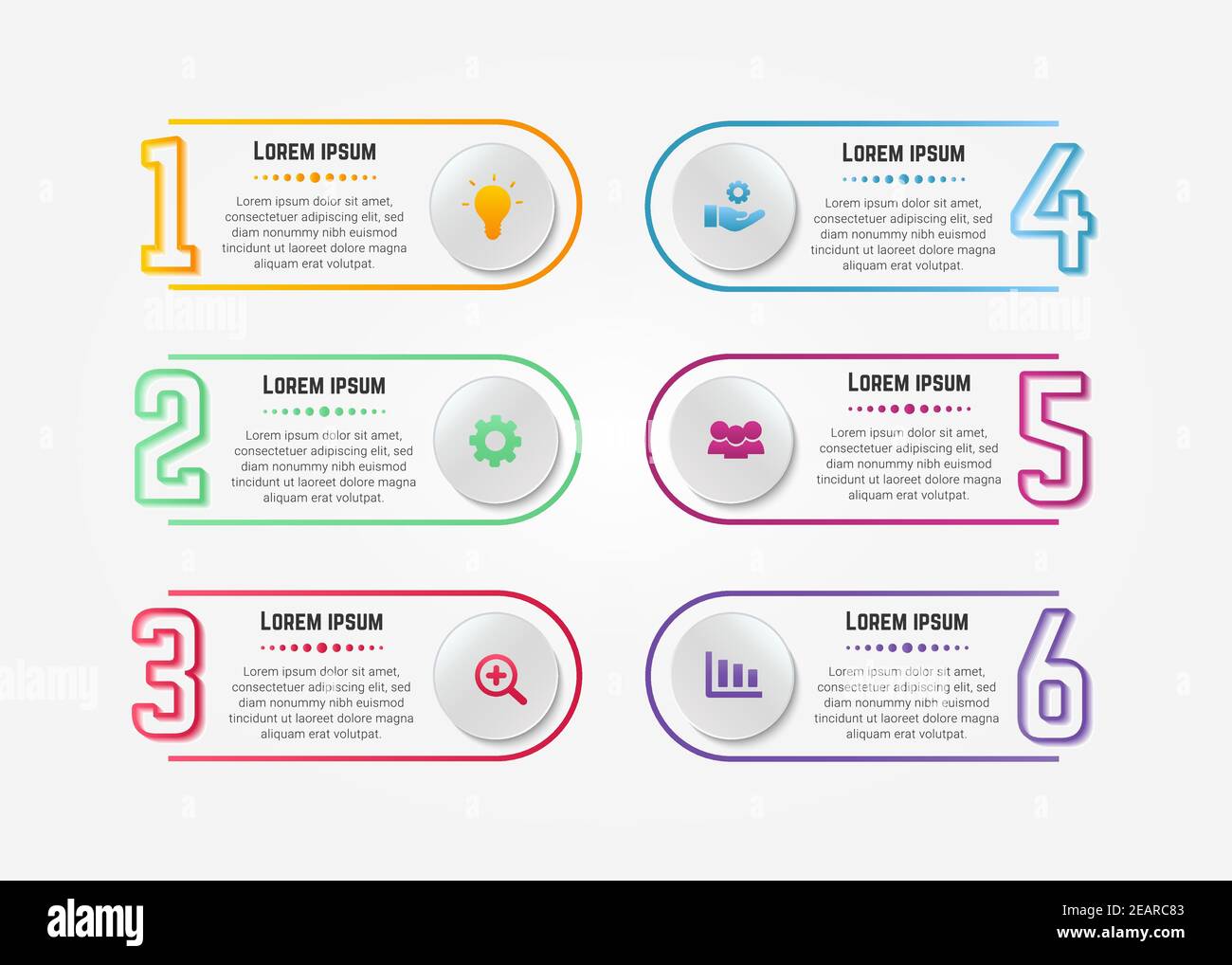Infographic circle number step Stock Vector Images - Alamy