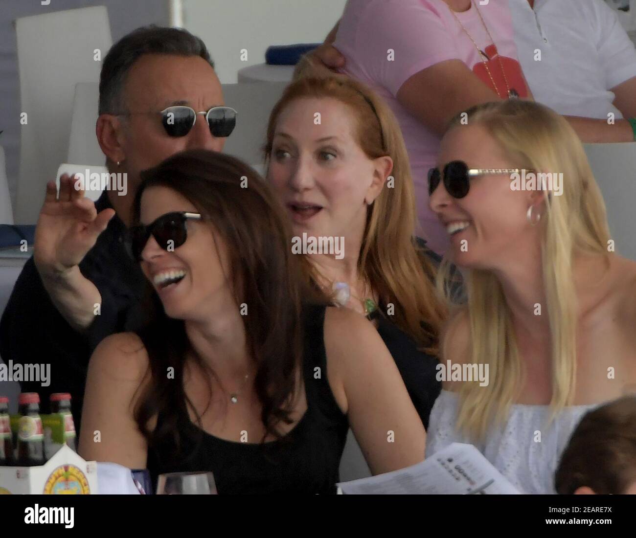 MIAMI BEACH, FL - APRIL 20: Rock legend singer Bruce Springsteen and ...