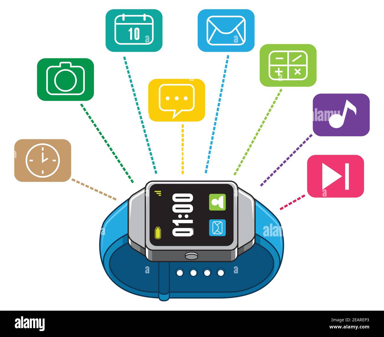 Smartwatch Stock Vector Images - Alamy