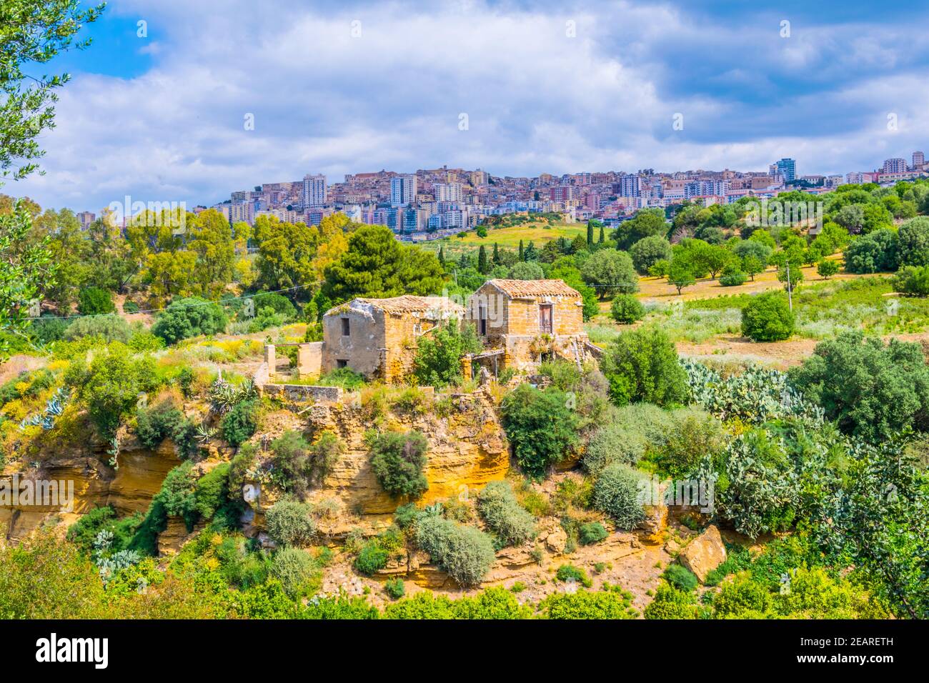 Agrigento temple aerial hi-res stock photography and images - Alamy