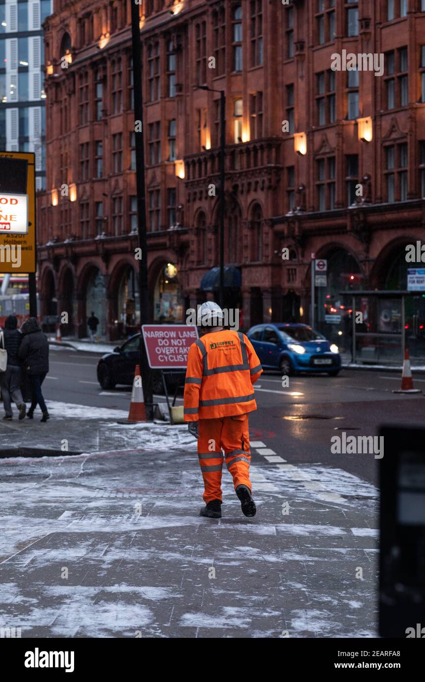 London in the Cold Stock Photo - Alamy