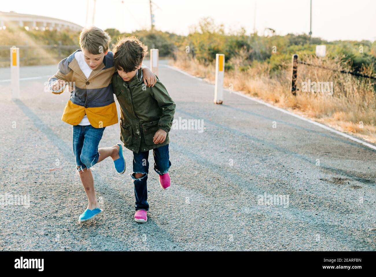 Two boys in school blazer hi-res stock photography and images - Alamy