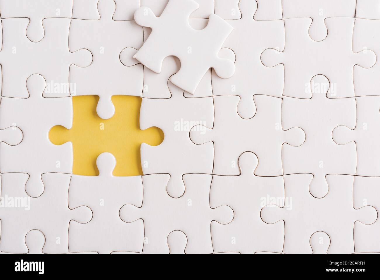 jigsaw puzzle game texture incomplete or missing piece Stock Photo - Alamy