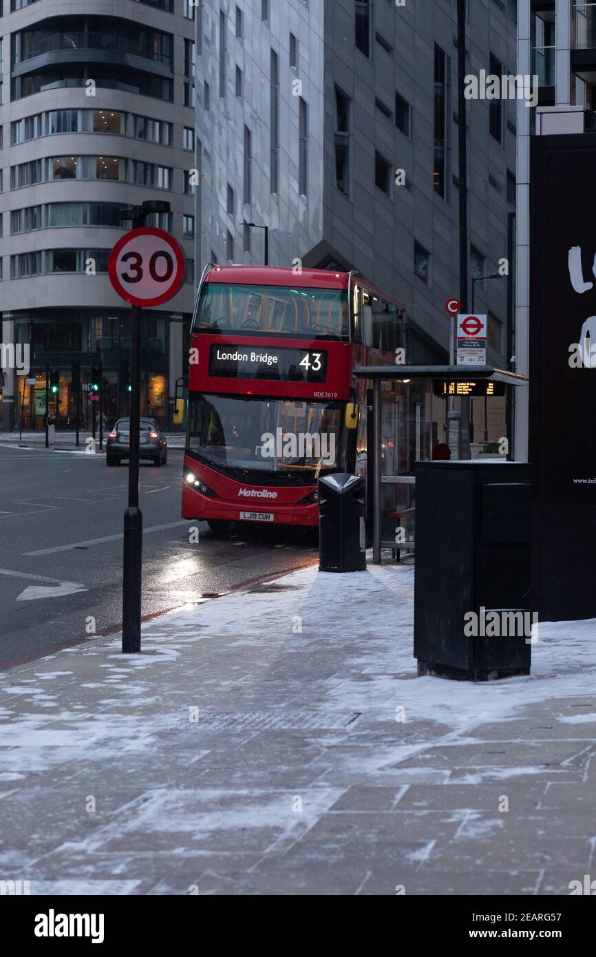 London in the Cold Stock Photo - Alamy