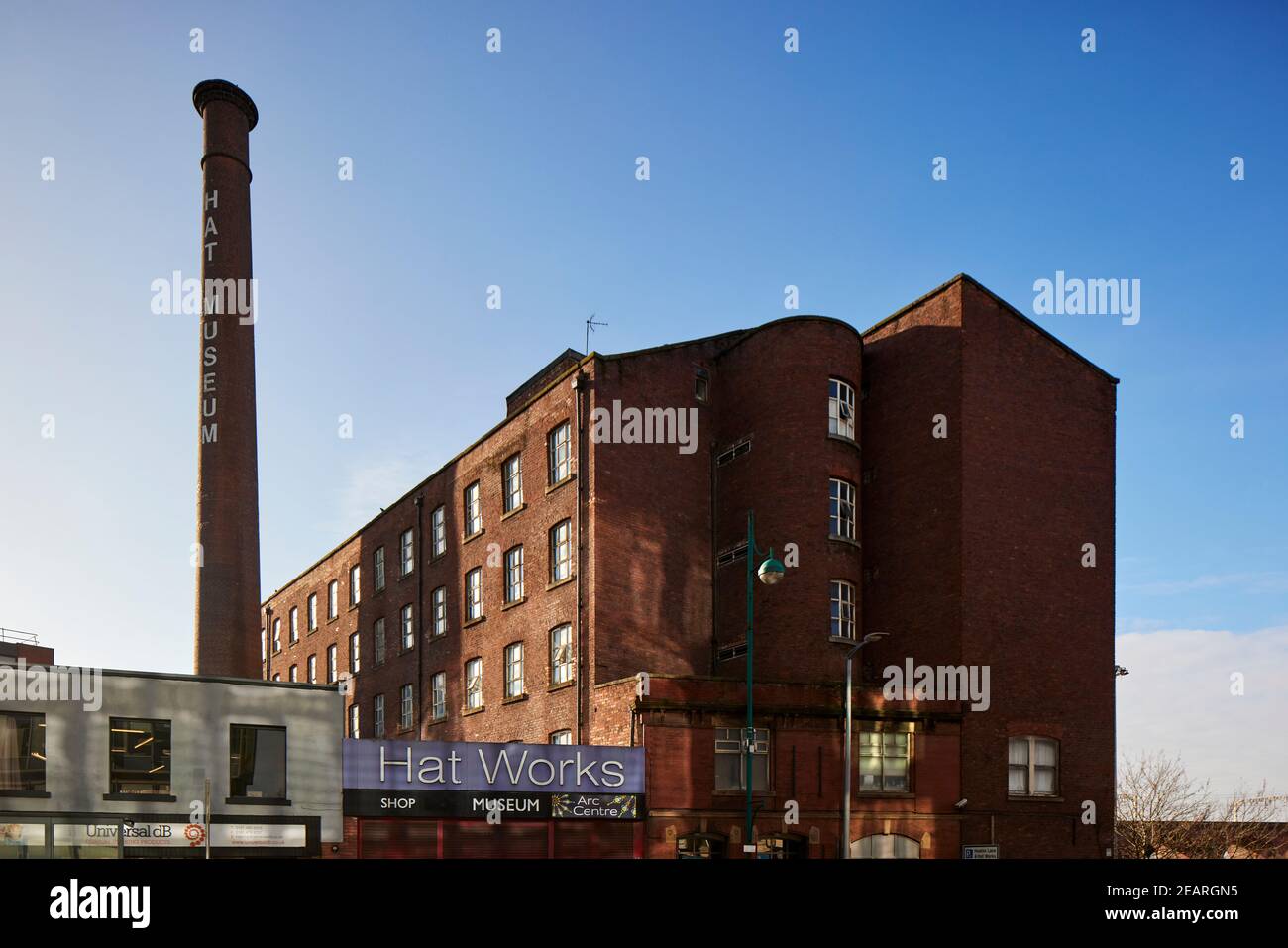 Stockport Hat Works Museum in Wellington Mill Stock Photo - Alamy