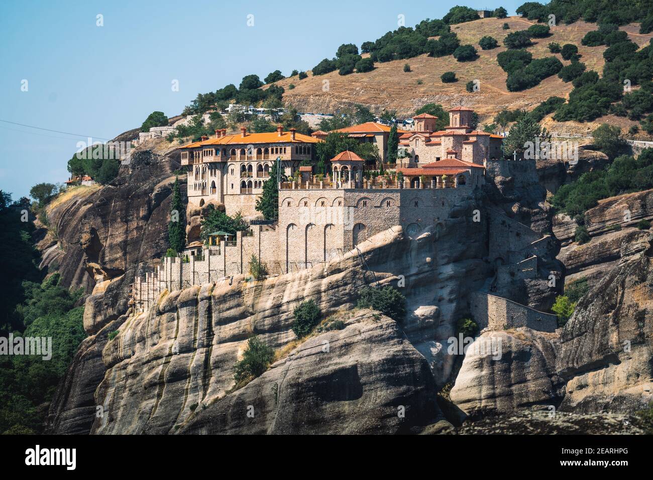 Greece monk hi-res stock photography and images - Alamy