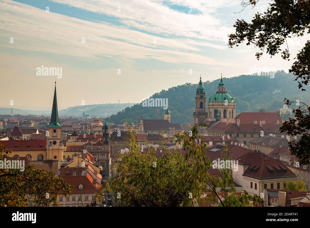 PRAGUE, CZECH REPUBLIC - Oct 08, 2013: View on the city of Prague from ...