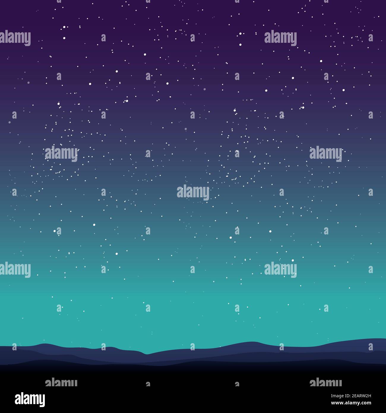 Starry black and blue sky with flying comets Stock Photo - Alamy