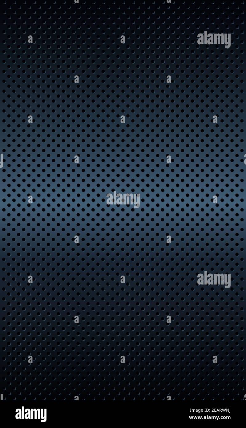 Blue perforated blue background with black holes and glow Stock Photo ...