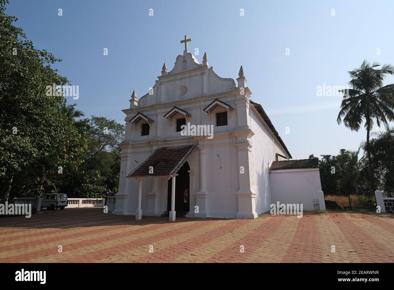Saint Blaise Catholic Church in Gandaulim, Goa, India Stock Photo - Alamy